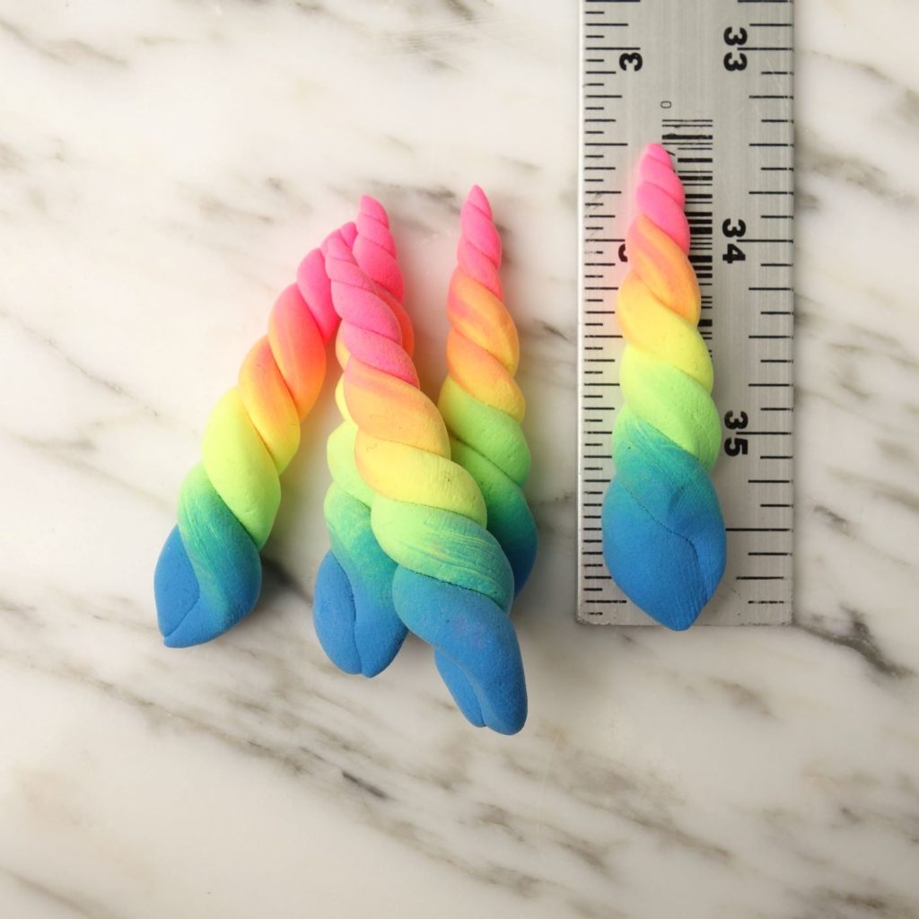 Ombre True Rainbow Unicorn Horn-10pcs - Happy Place Bling