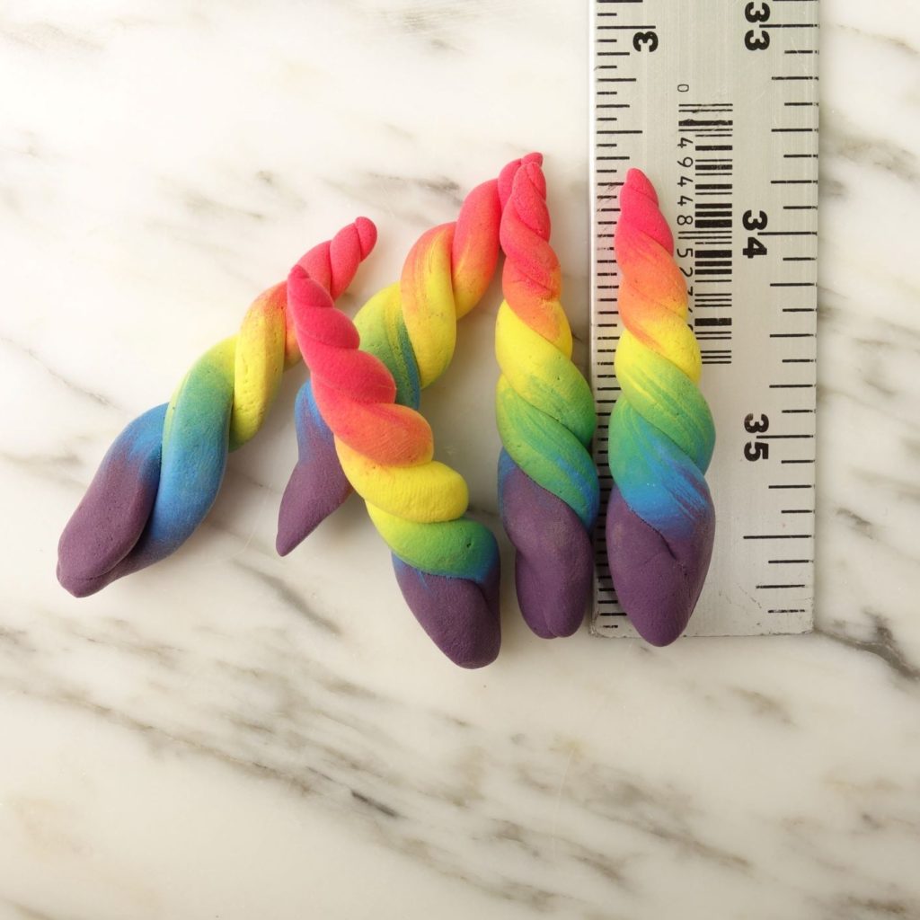 Ombre True Rainbow Unicorn Horn-10pcs - Happy Place Bling